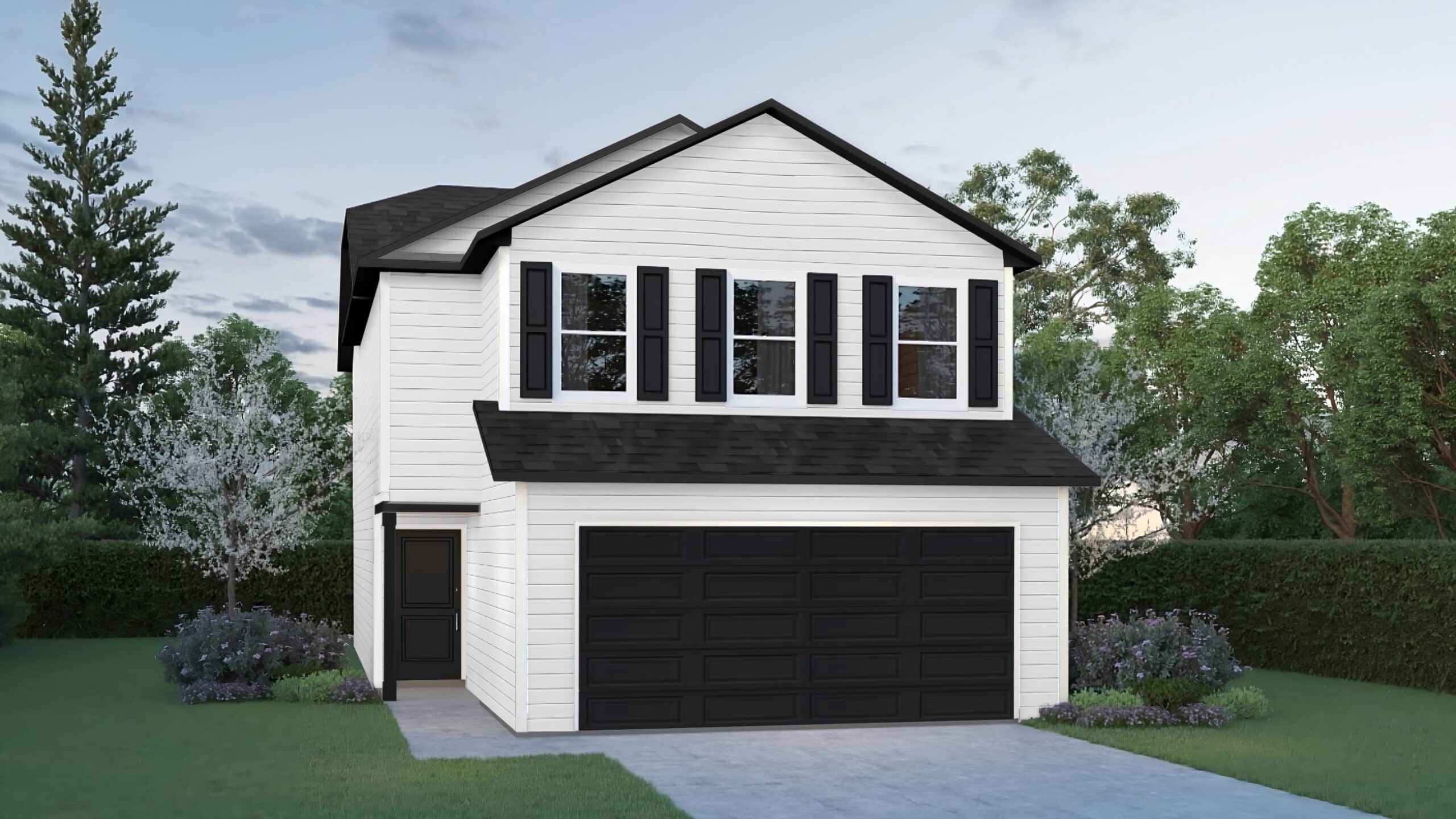 The Evergreen Floor Plan by WHITESTAR HOMES