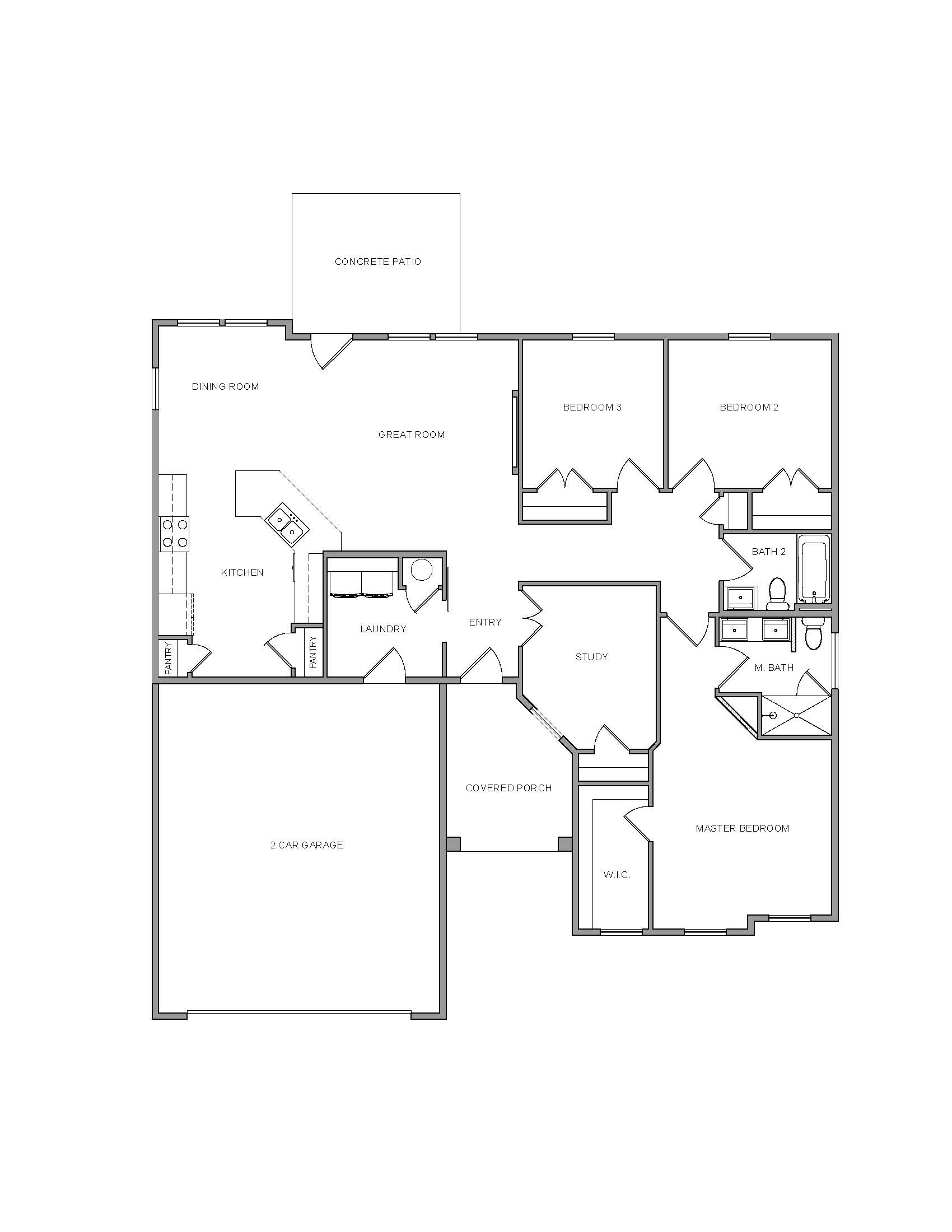 The Raelyn Floor Plan by GTG Tranquility Homes